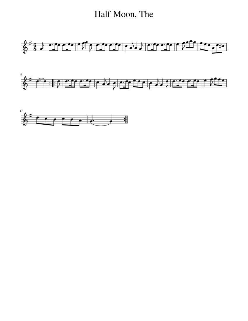 The Half Moon Sheet music for Piano (Solo) | Musescore.com