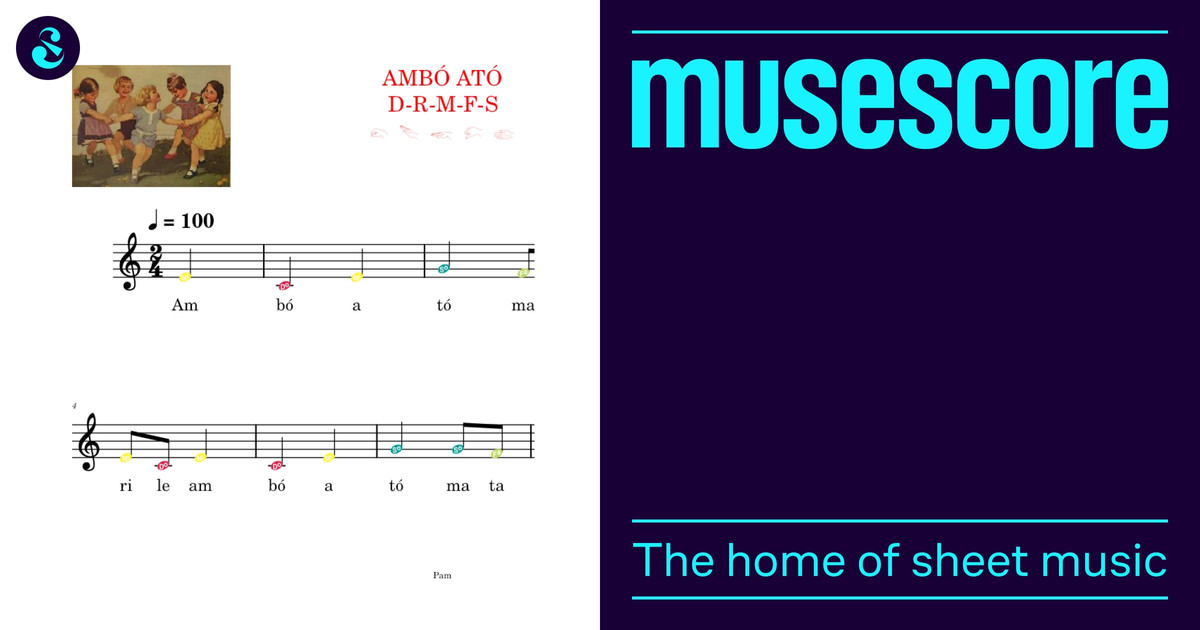 AMBÓ ATÓ D-R-M-F-S – palomabs Sheet music for Piano (Solo) Easy ...