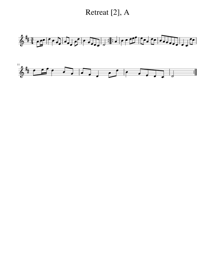 Retreat [2], A Sheet music for Piano (Solo) Easy | Musescore.com