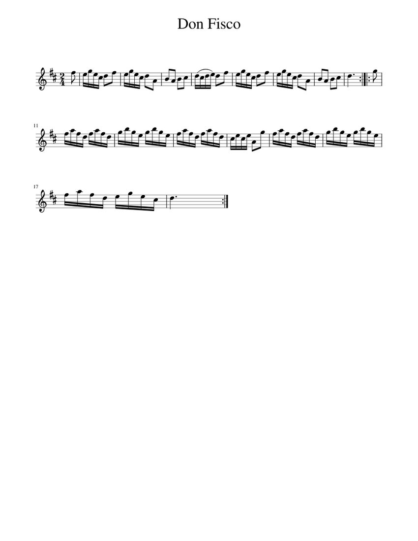 Don Fisco Sheet Music for Piano (Solo) easy | MuseScore.com