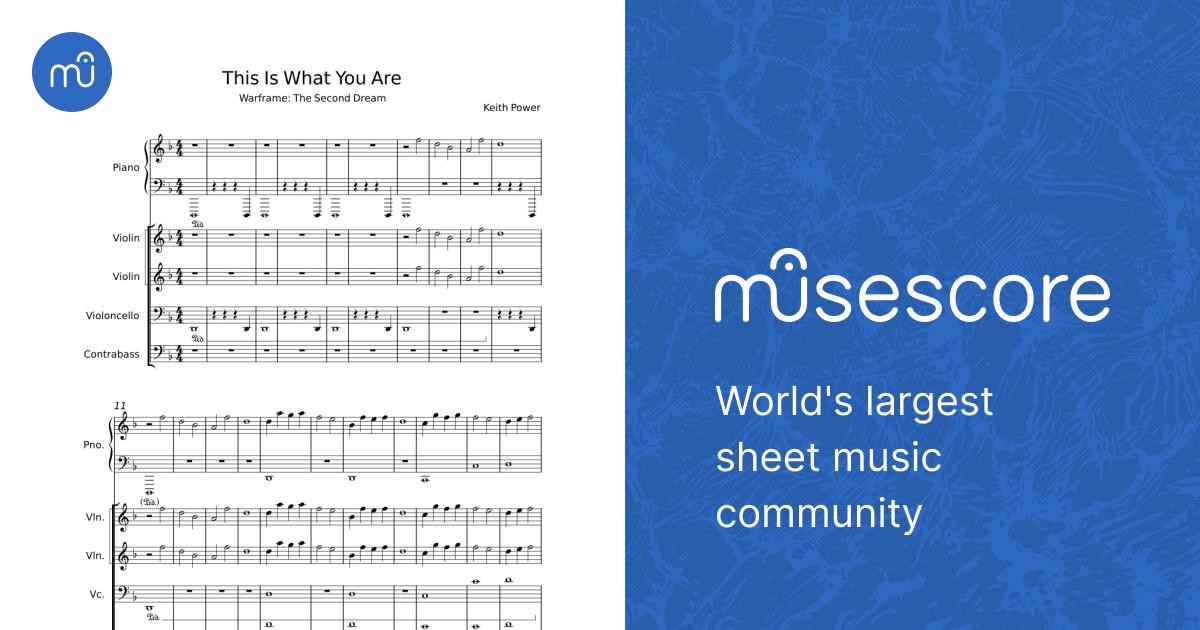 This Is What You Are - Keith Power Sheet Music for Piano, Violin, Cello ...