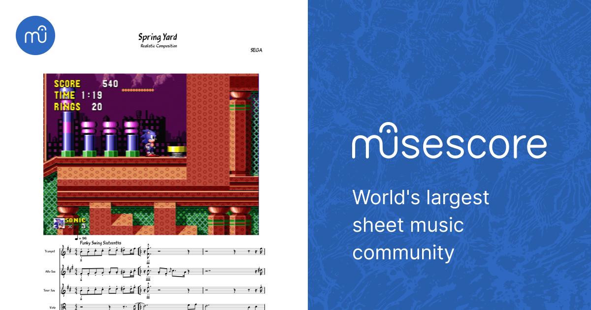 Realistic Spring Yard Zone Sheet music for Piano, Saxophone alto ...