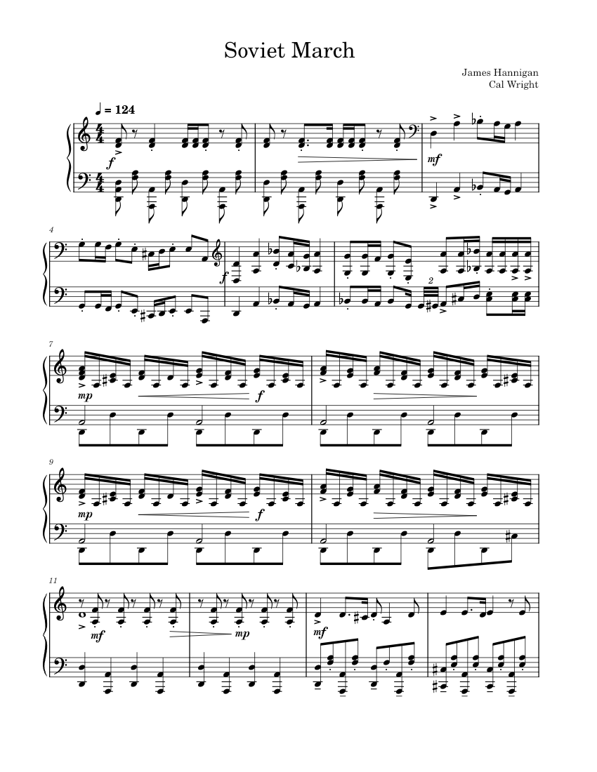 Soviet March Sheet music for Piano (Solo) | Musescore.com