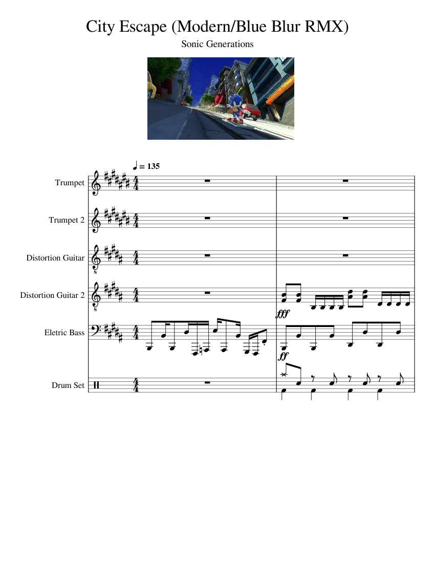 sonic city escape theme