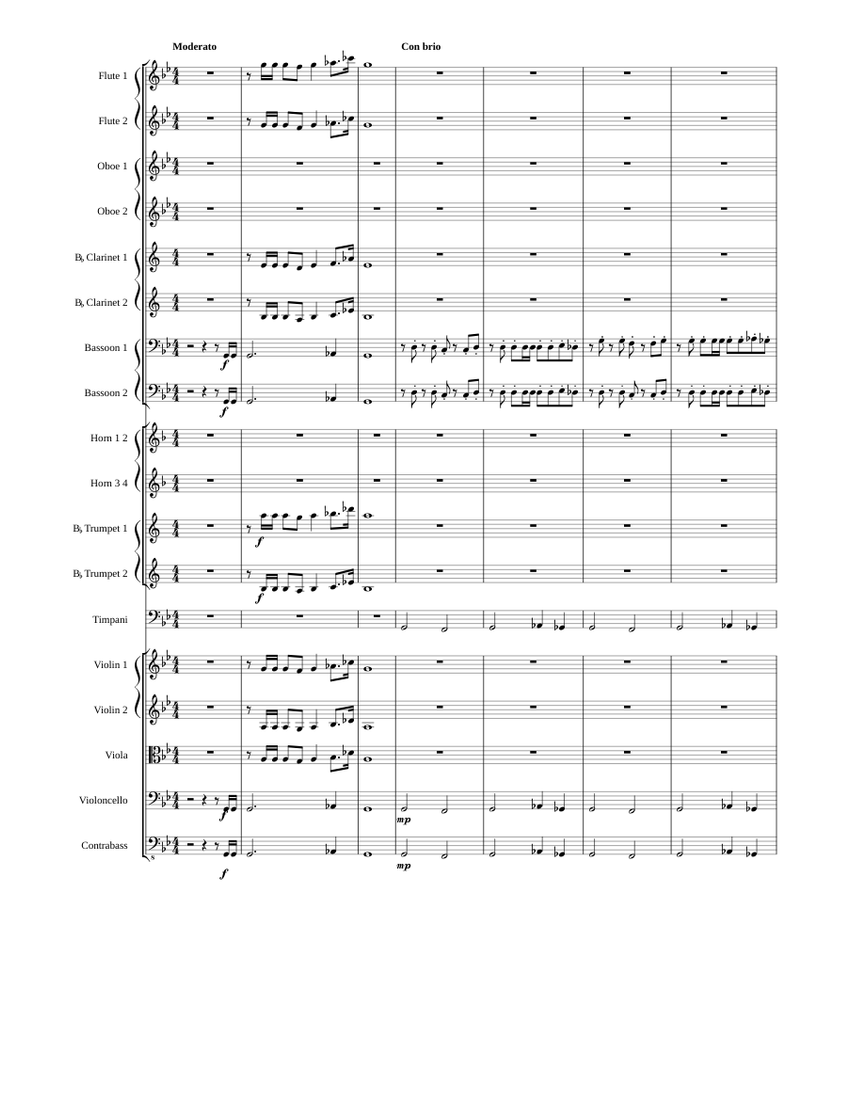 Hyrule Castle - A Link to the Past Sheet music for Flute, Oboe, Bassoon, Timpani & more ...