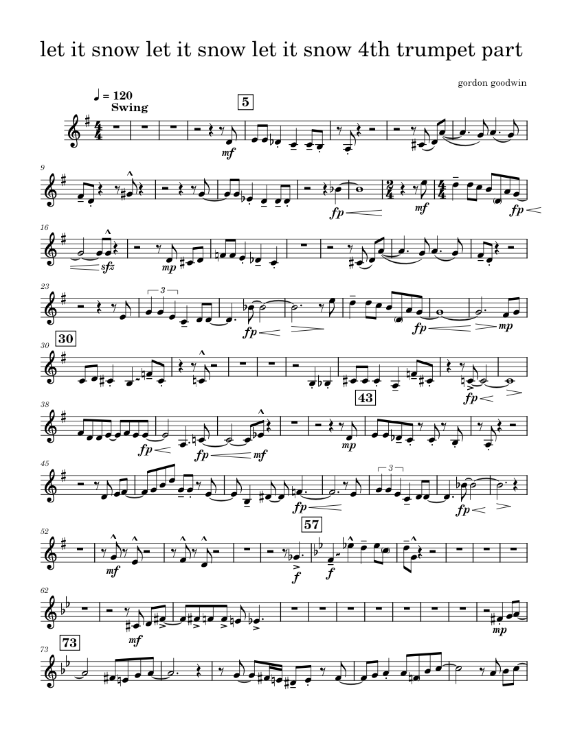 Let it Snow! Let it Snow! Let it Snow! – Gordon Goodwin Sheet Music for ...