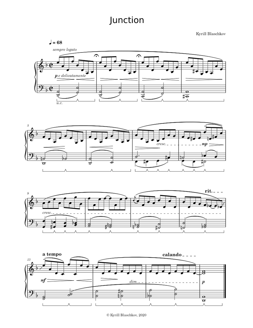 Junction Sheet music for Piano (Solo) Easy | Musescore.com
