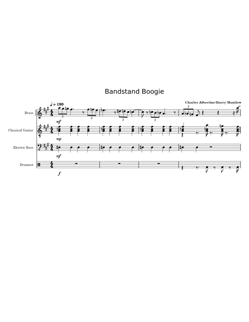 Bandstand Boogie – Barry Manilow, Les Elgart, TV Theme Song Bandstand ...