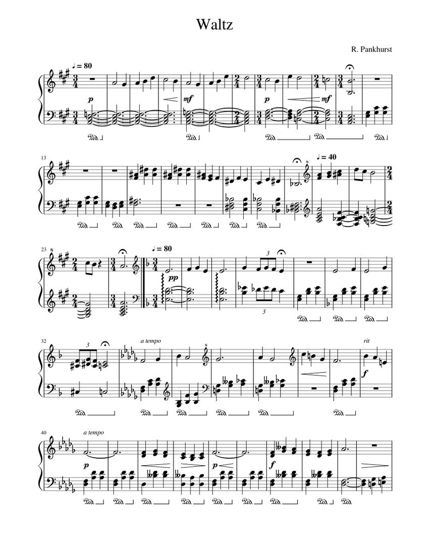Waltz Sheet music for Piano (Solo) | Musescore.com