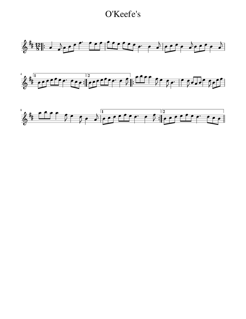 O'Keefe's Sheet music for Piano (Solo) Easy | Musescore.com