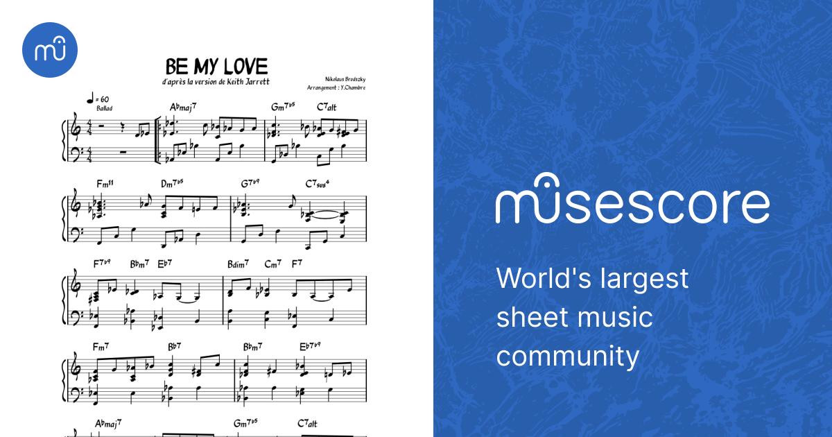 Be My Love – Nicholas Brodszky Sheet Music with Chords for Piano (Solo ...