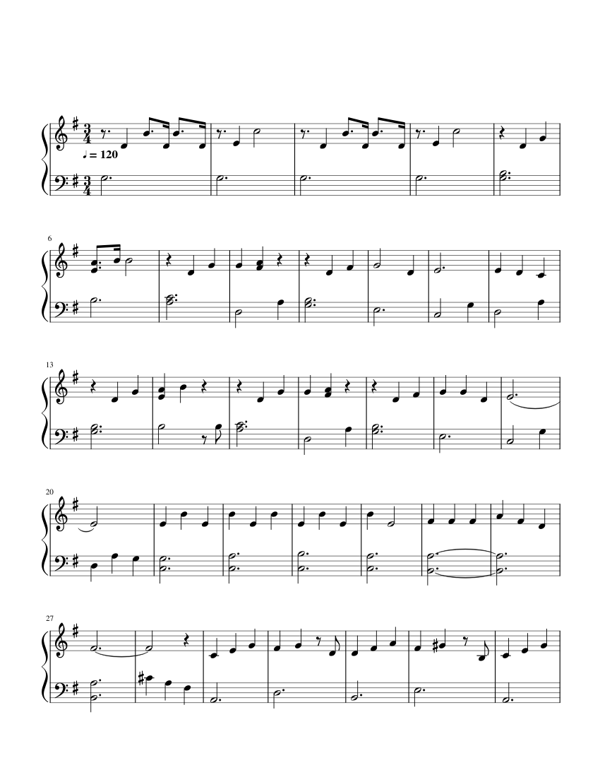 Rainbow connection Sheet Music for Piano (Solo) easy | MuseScore.com