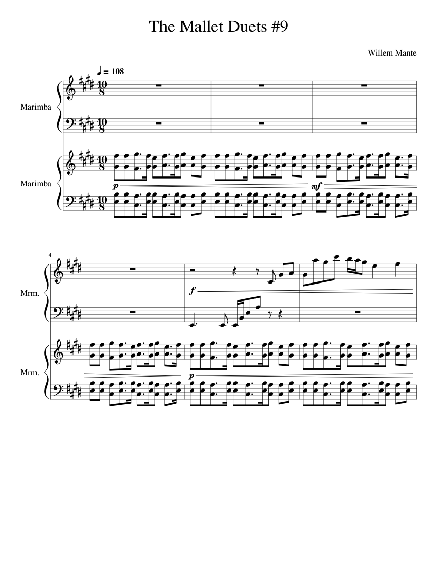 The Mallet Duets #9 - piano tutorial