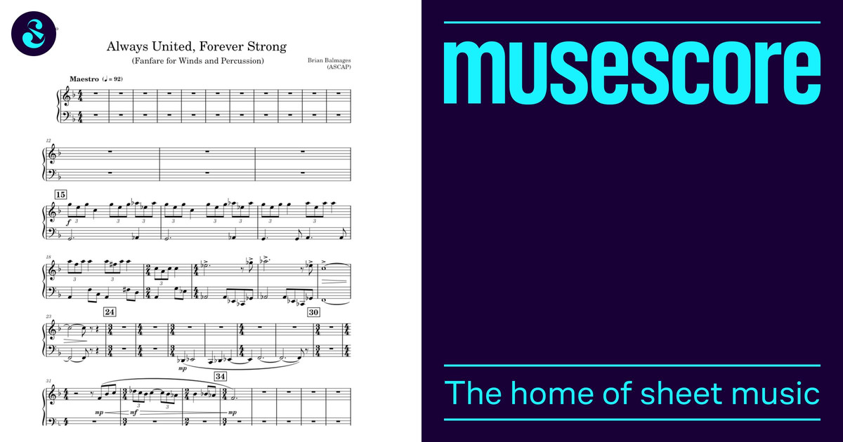 always united Sheet music for Piano (Solo) Easy | Musescore.com
