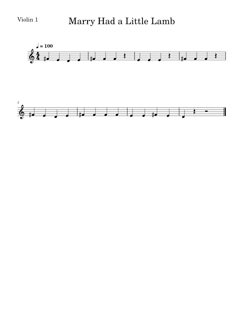 Mary had a little lamb – Misc Traditional Marry Had a Little Lamb ...