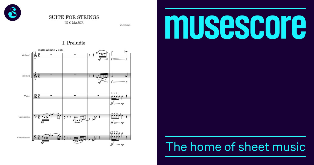 Suite for Strings (EXTENDED) Sheet Music for Strings group (Mixed Quintet) | MuseScore.com
