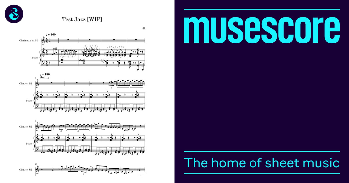 test jazz [WIP] – Crusells Sheet music for Piano, Clarinet other (Solo ...