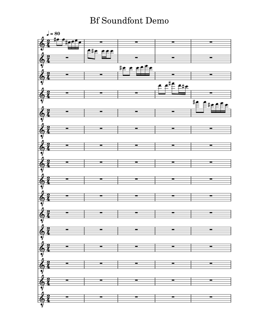 FNF BF SF2 DEMO Sheet music for Piano, Guitar (Mixed Ensemble ...