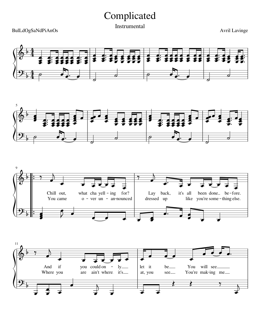 Complicated Sheet Music for Piano (Solo) | MuseScore.com