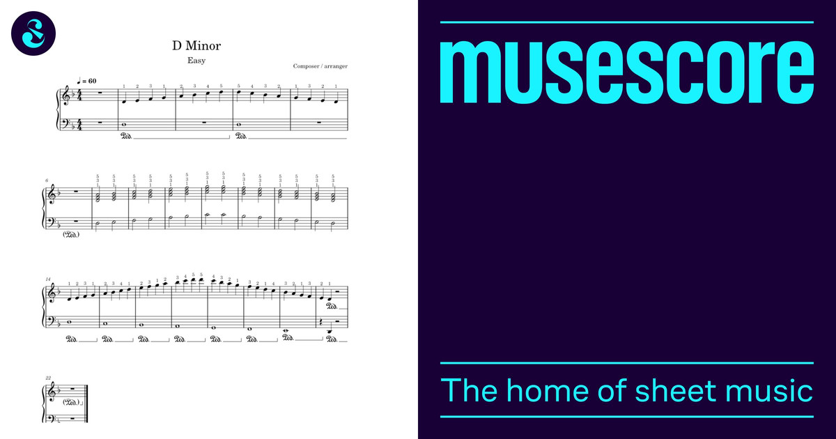 D Minor (Easy) Sheet Music for Piano (Solo) | MuseScore.com