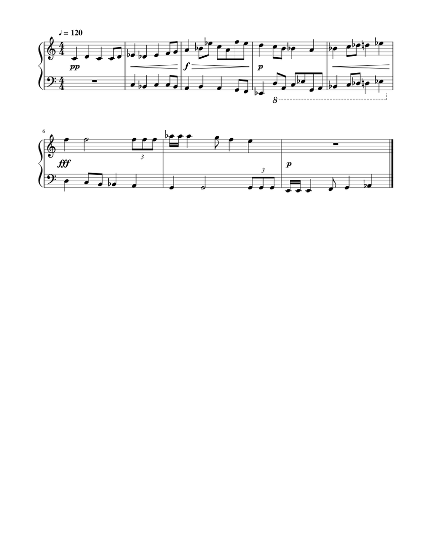 week 4 Sheet music for Piano (Solo) Easy | Musescore.com