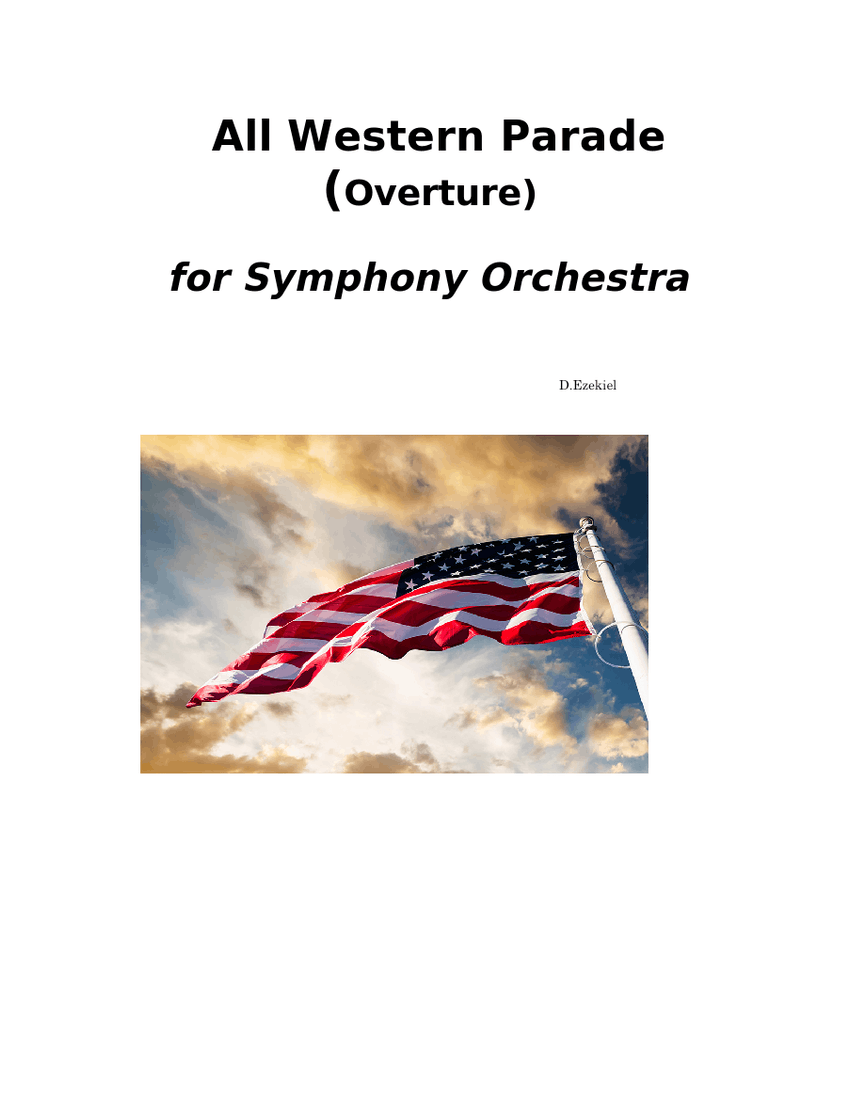 All Western Parade (Overture) Sheet music for Trombone, Tuba, Flute ...