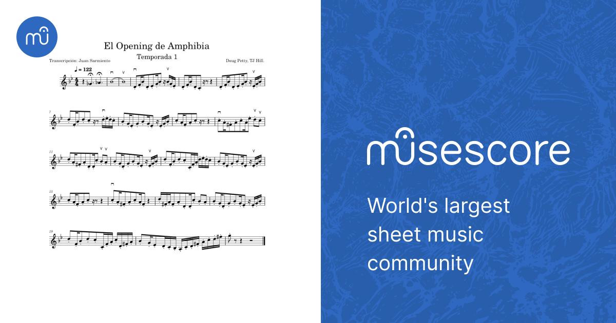 Amphibia Opening Theme – Doug Petty - Violin Sheet Music for Violin ...