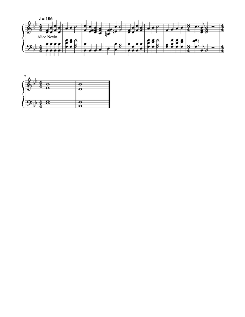 Elsie - Miss Alice Nevin - piano tutorial