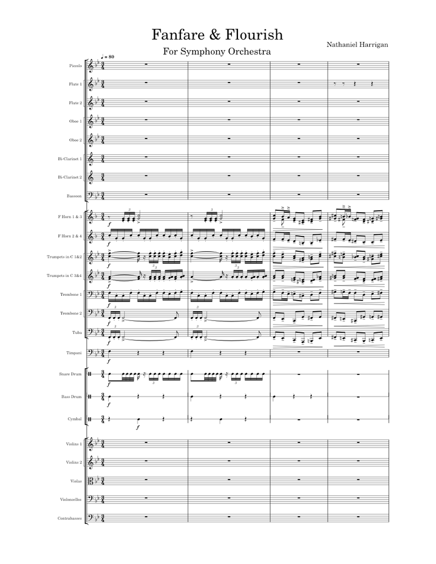 Fanfare - piano tutorial