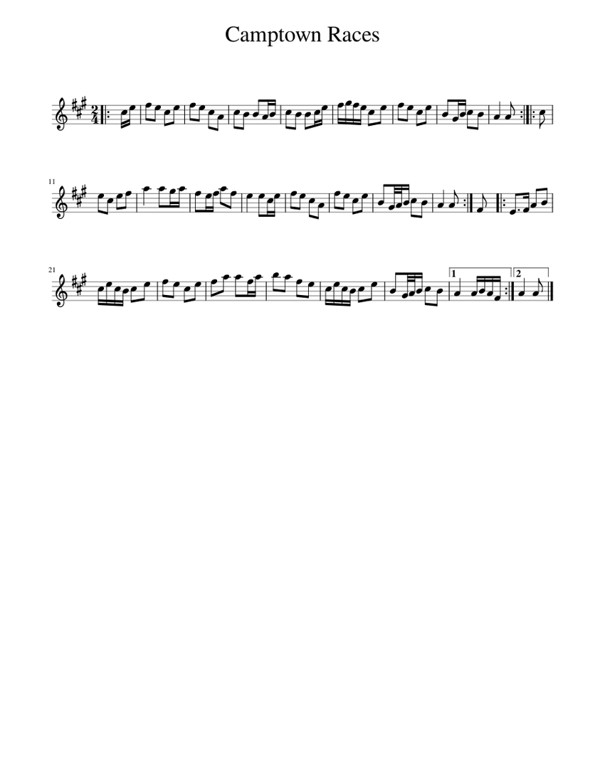 Camptown Races Sheet music for Piano (Solo) Easy | Musescore.com