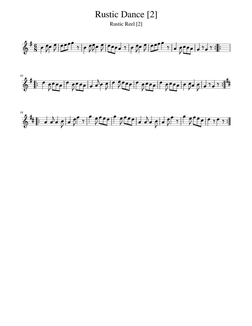 Rustic Dance Sheet music for Piano (Solo) Easy | Musescore.com