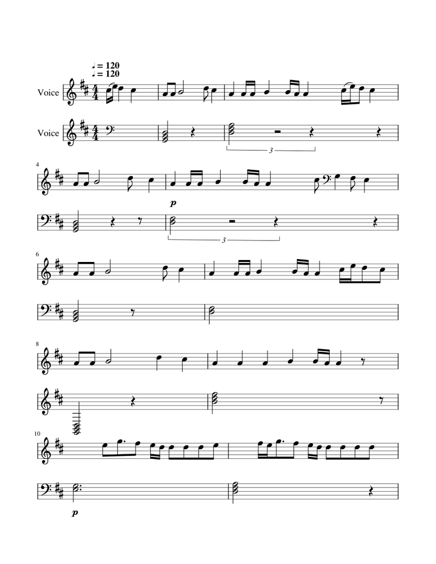 kabira Sheet music for Voice (other) (Choral) | Musescore.com