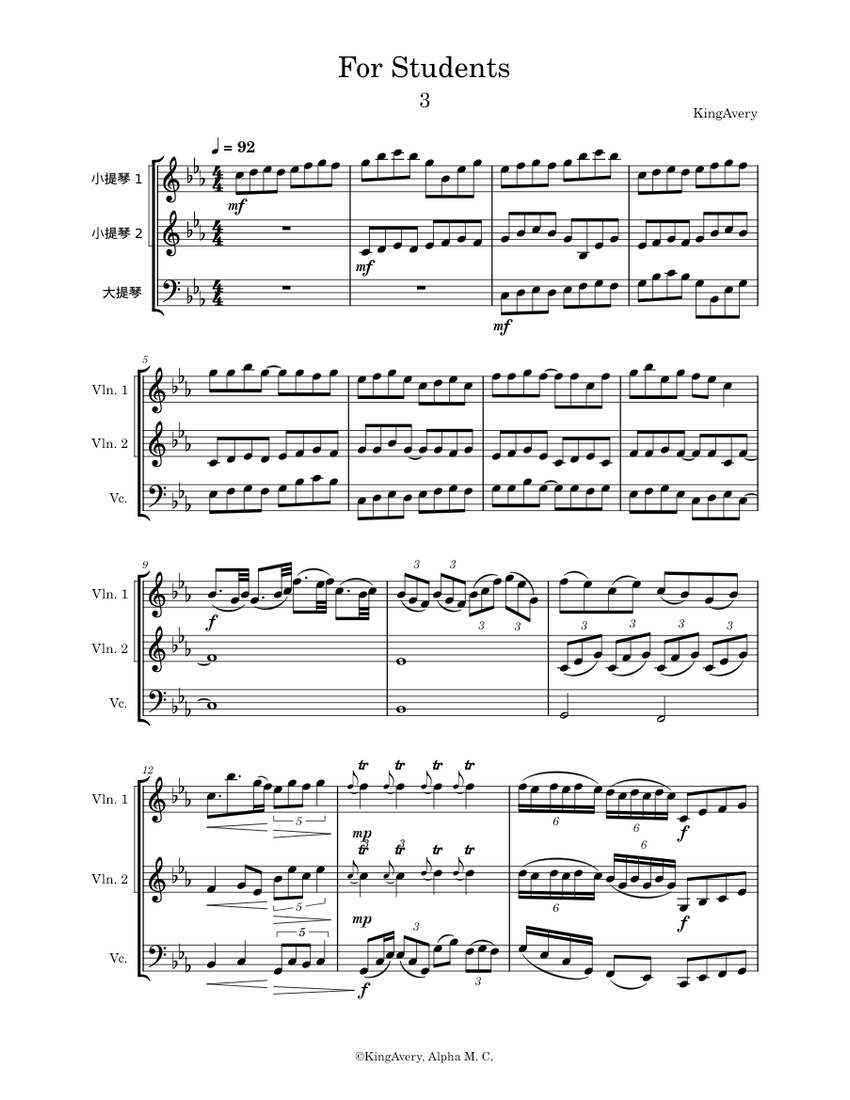 For Students No 3 Piano Tutorial