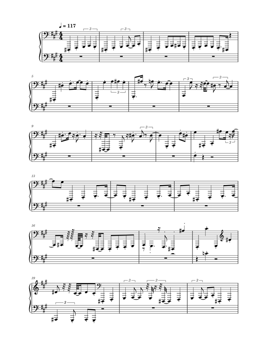 BLUEMAN THEME Sheet music for Clavichord (Solo) | Musescore.com
