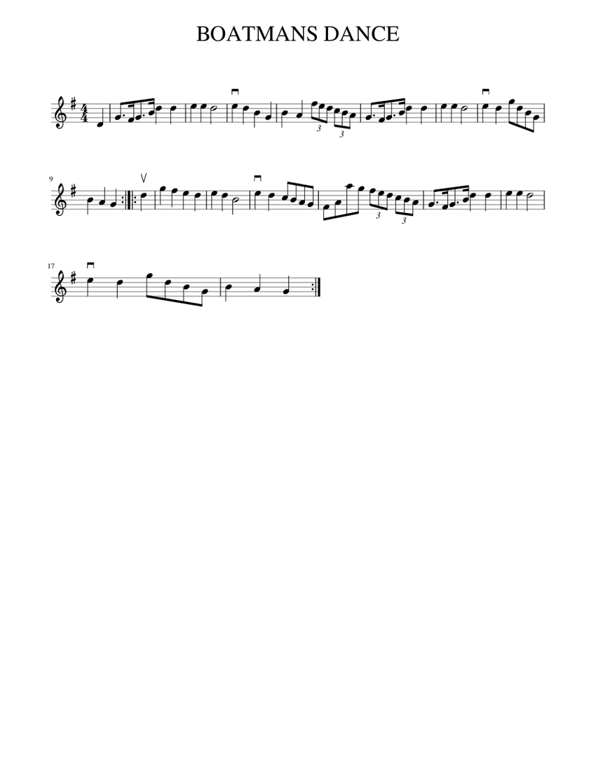 BOATMANS DANCE Sheet music for Piano (Solo) | Musescore.com