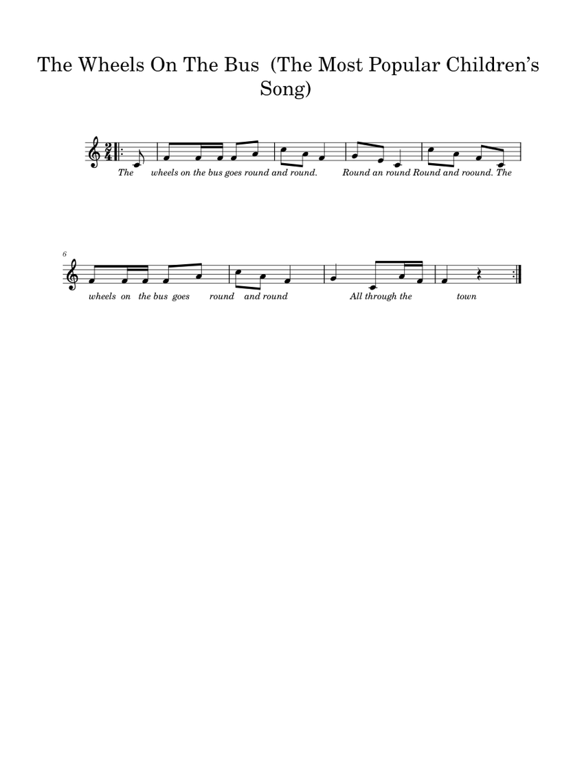 Verna Hills The Wheels On The Bus The Most Popular Children’s Song ...