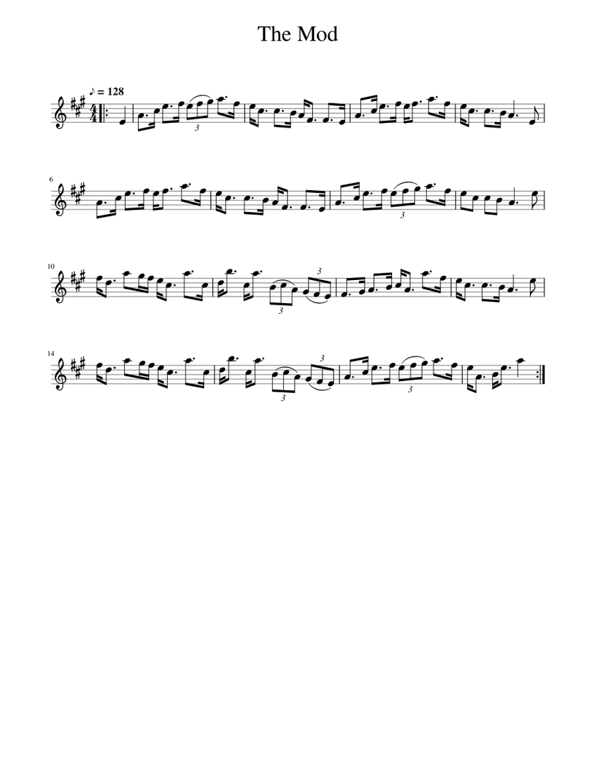 The Mod Sheet music for Piano (Solo) Easy | Musescore.com