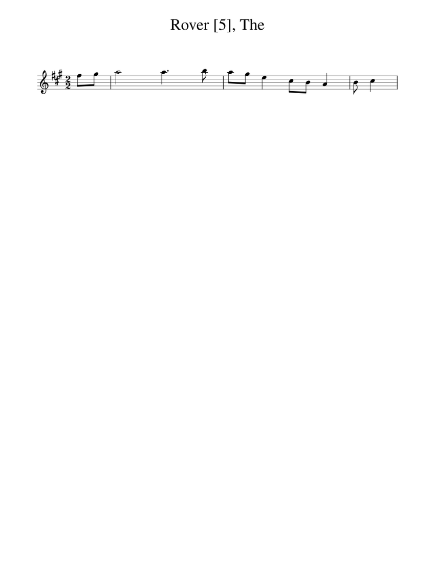 The Rover Sheet music for Piano (Solo) | Musescore.com
