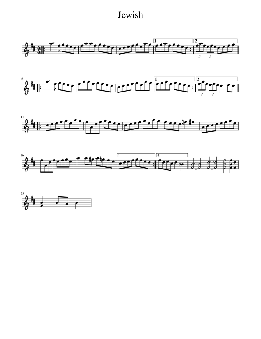 Jewish Sheet music for Piano (Solo) | Musescore.com
