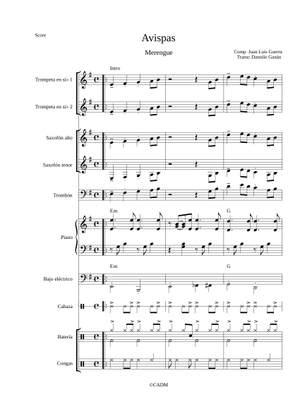 Play Official version of Las avispas Sheet Music by Juan Luis Guerra ...