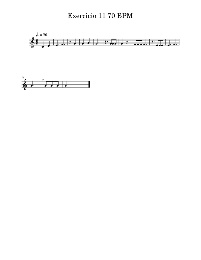 Exercicio11 60 BPM Sheet music for French horn (Solo) | Musescore.com