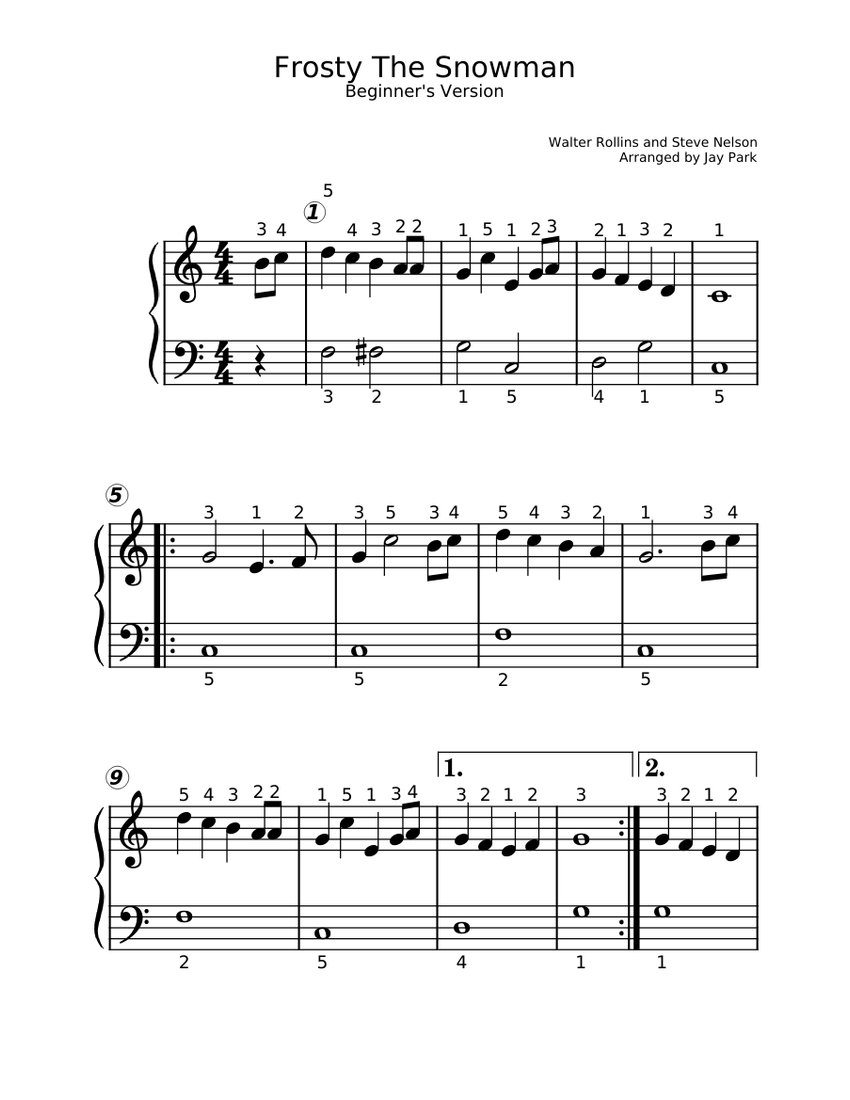 Frosty the snowman – Gene Autry Frosty_The_Snowman Sheet Music for ...