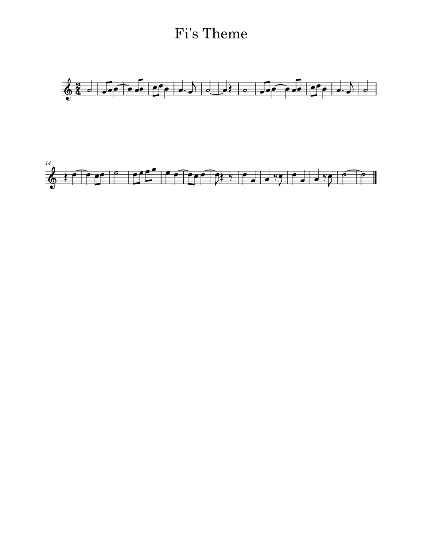 Fi's Theme Sheet music for Piano (Solo) Easy | Musescore.com