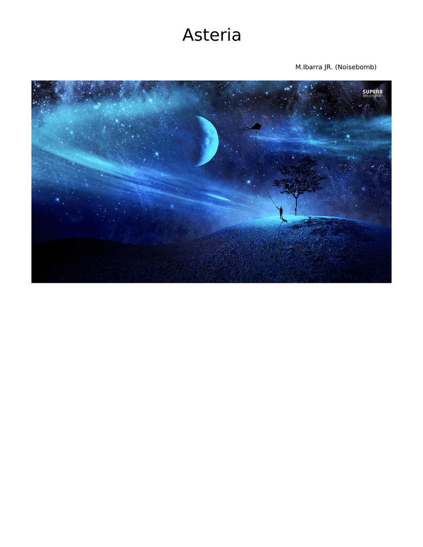 Asteria Sheet Music for Piano, Drum group, Synthesizer (Mixed Ensemble ...
