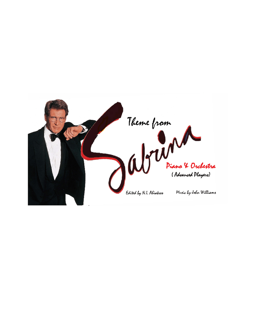 Theme From "SABRINA"_1995_Piano & Orchestra (Advanced Players) Sheet ...