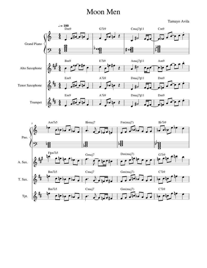 Moon Men Sheet music for Trumpet other (Solo) | Musescore.com