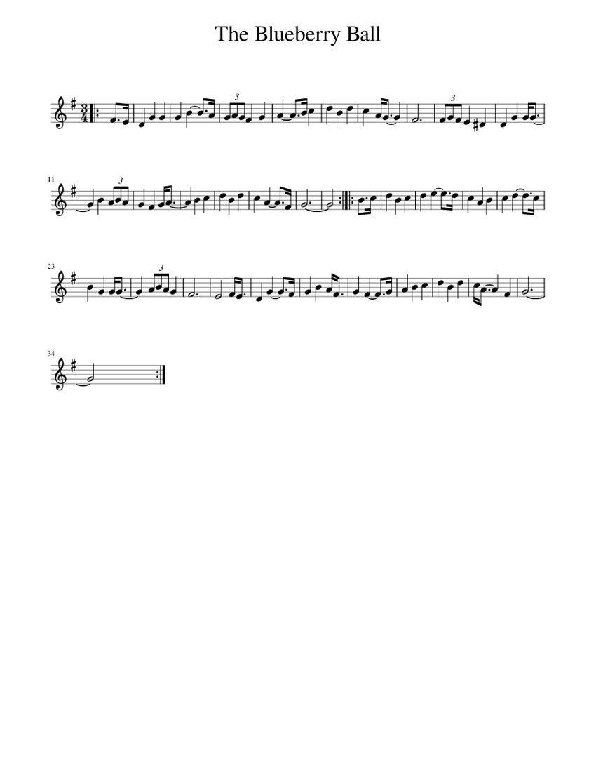 The Blueberry Ball Sheet music for Piano (Solo) Easy | Musescore.com