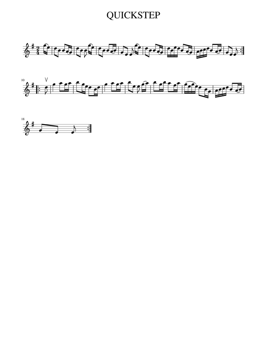 QUICKSTEP Sheet music for Piano (Solo) Easy | Musescore.com