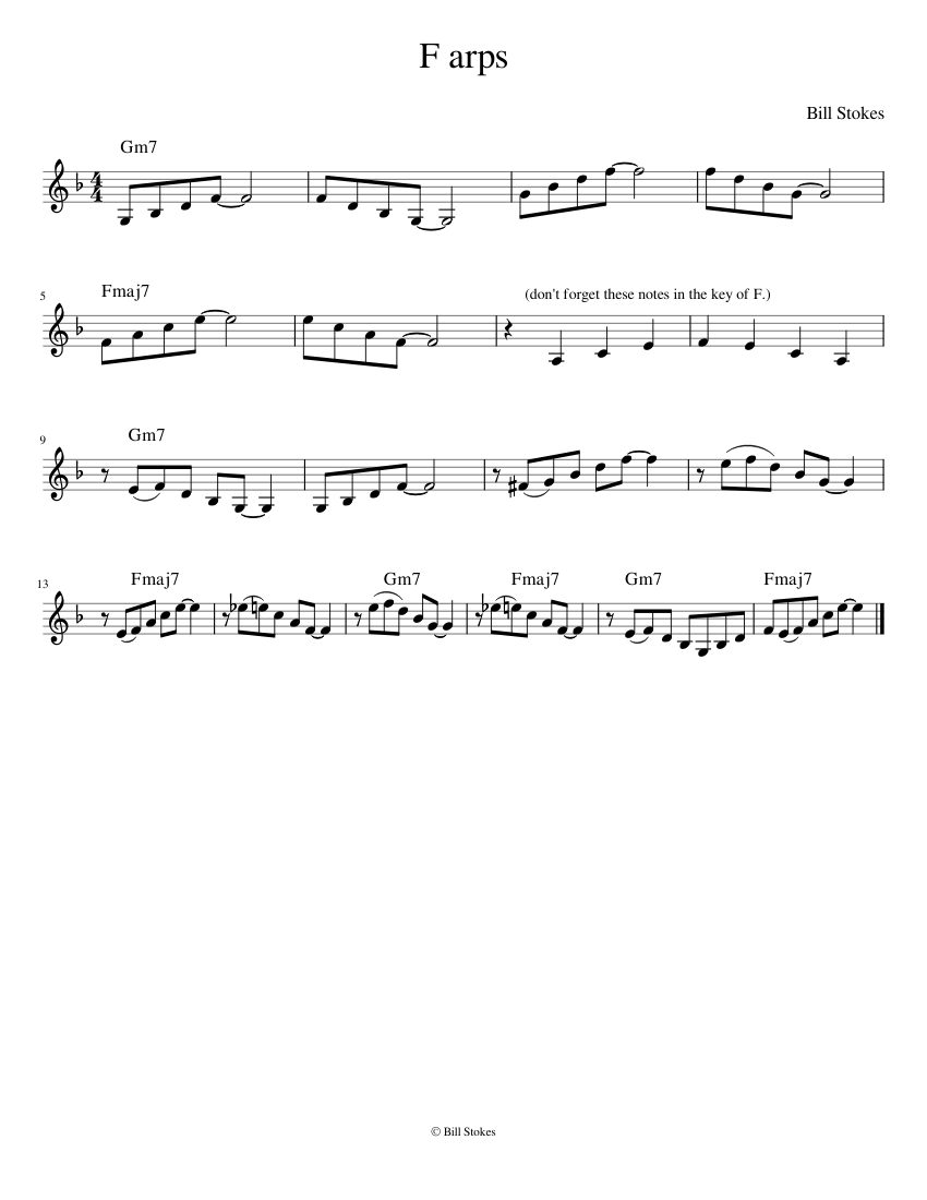 F arps Sheet music for Piano (Solo) Easy | Musescore.com