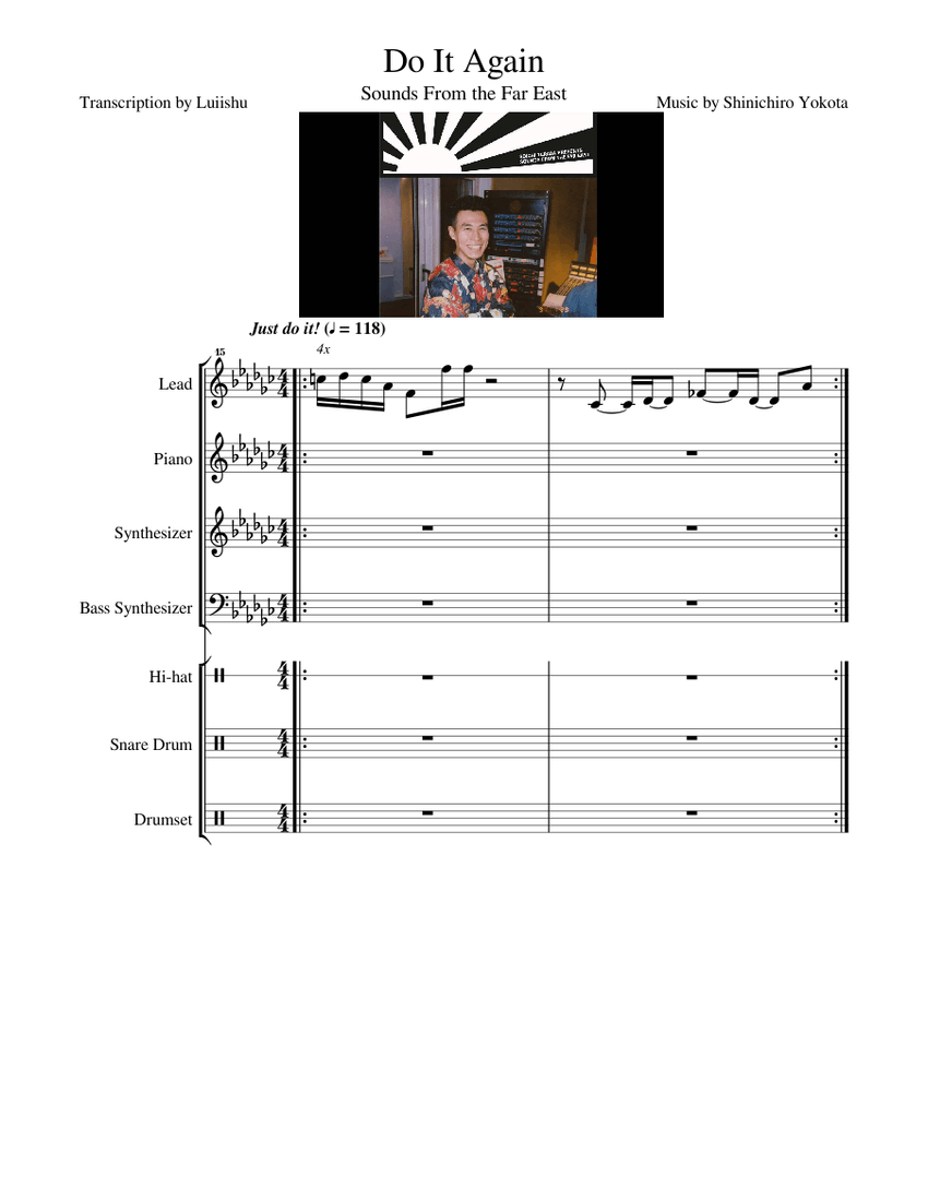 Do It Again - Shinichiro Yokota (Mini Transcription) Sheet music for ...